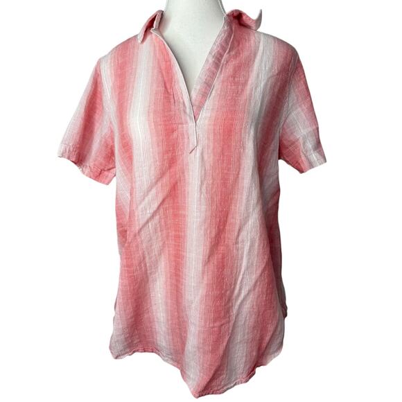Juniper + Lime | Tops | Juniper Lime Tops Beach Linen Medium Pink White ...